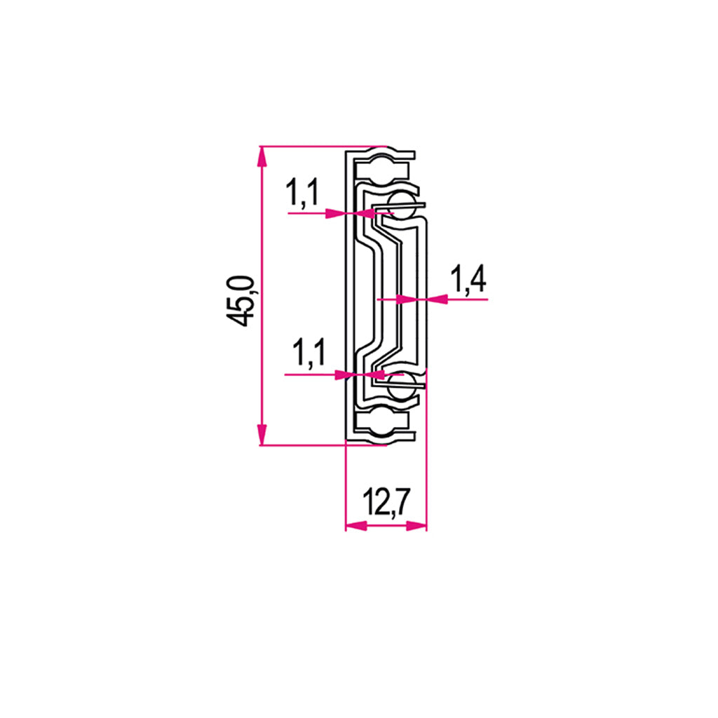NE41 - FULL EXTENSION PUSH & PULL SLIDE 40 KG – RAM-INDUSTRIE